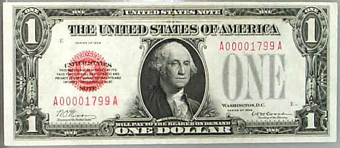 United States Currency - $1 United States Note