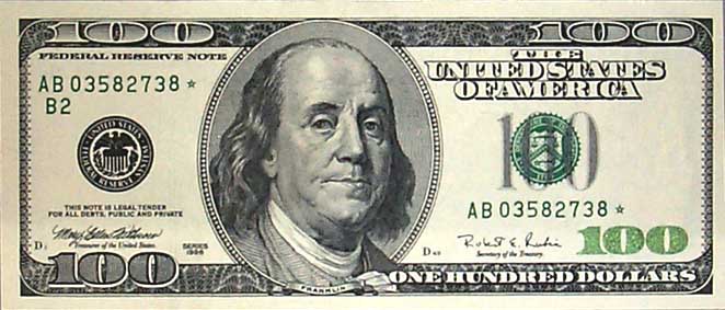 United States Currency - $100 Federal Reserve Note 1996-