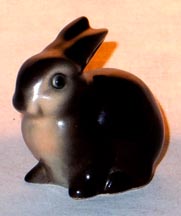 Goebel Animal Figurines - Dark Brown Rabbit