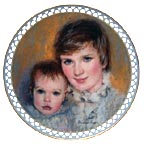 Elizabeth And David collector plate by Addie Heesen Cooper