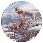 Spirits Of The Wild - Wolves collector plate by Joan Sharrock