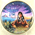 Maiden of the Mystical Deer collector plate by David Penfound