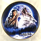 Maiden of the White Wolves collector plate by David Penfound